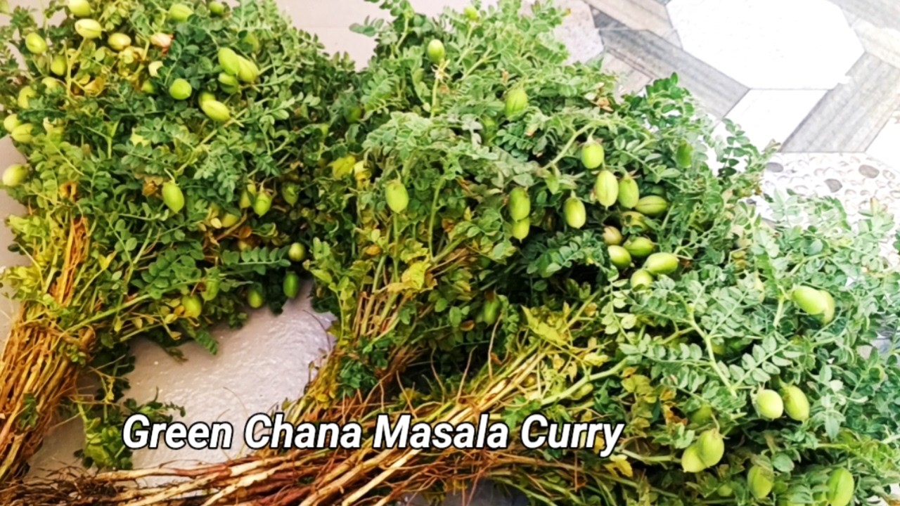 Green chana Masala curry in telugu | hare chane recipe👌Green Chana ...