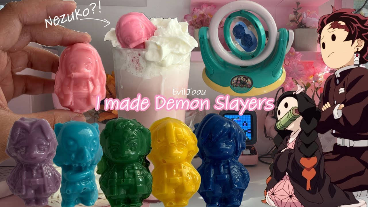 How to Make Demon Slayers using Kimetsu No Yaiba Chocolate Factory ft ...