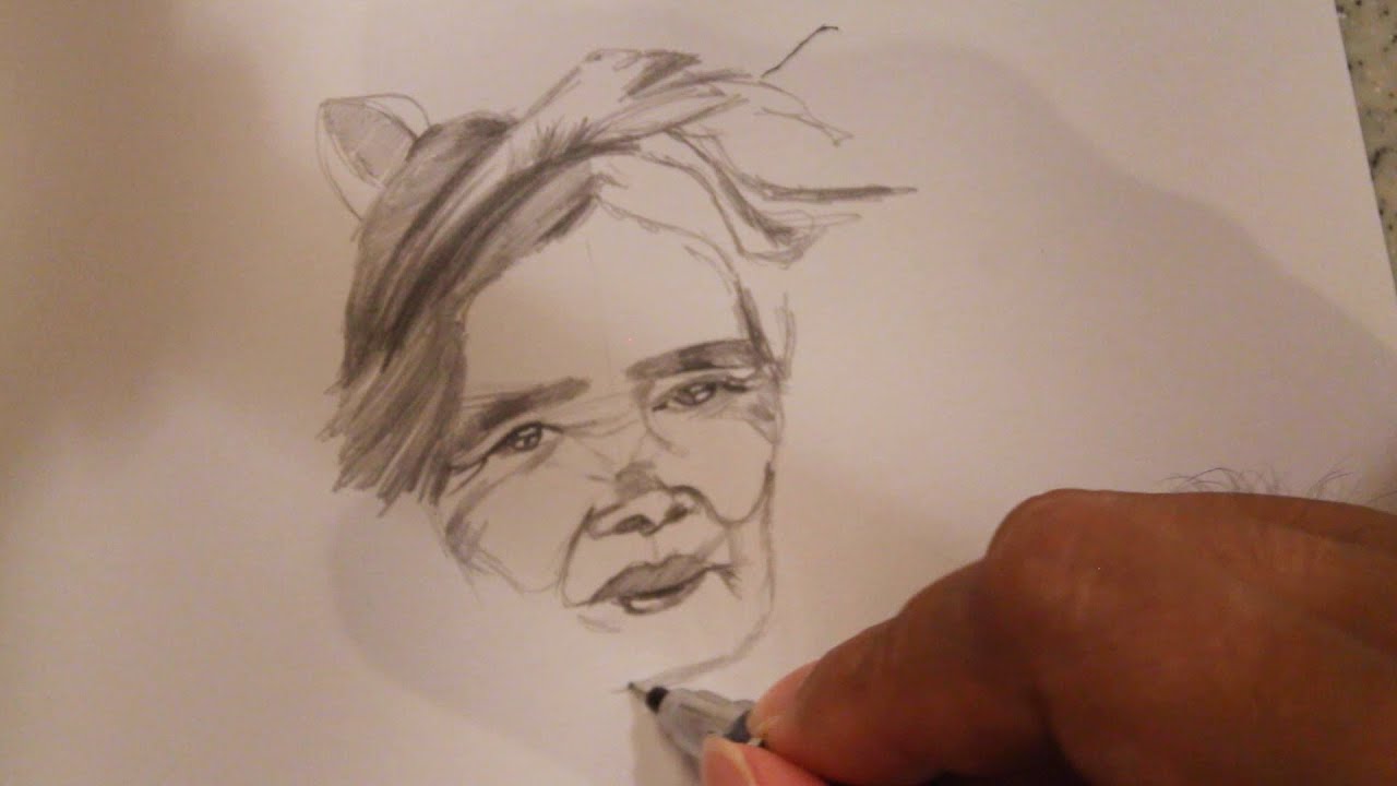 Whang Od Drawing - Pencil Speed Time Lapse - YouTube
