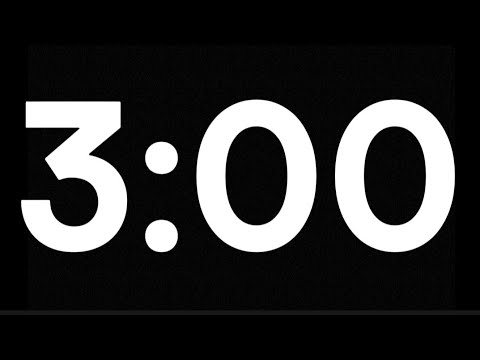 3 Minute Silent Countdown Timer (Black Background) - YouTube