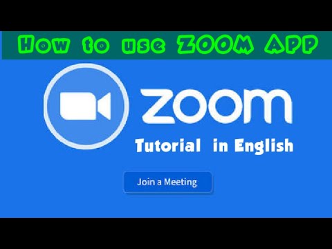 Zoom Meeting Tutorial in English - YouTube