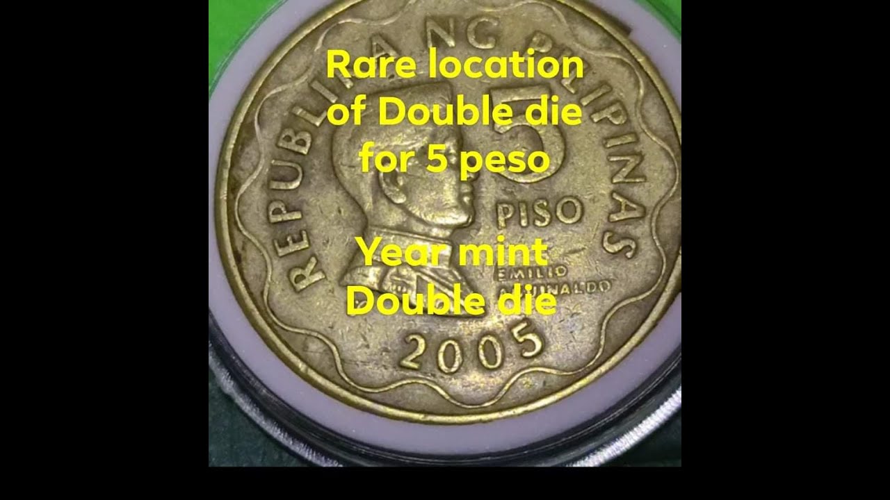 Philippine Coin Error : Year mint Double die - YouTube