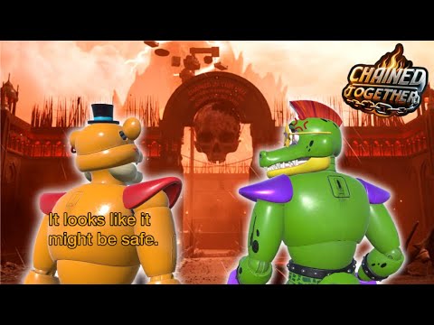 Freddy and Monty FALL A LOT in Chained Together - YouTube