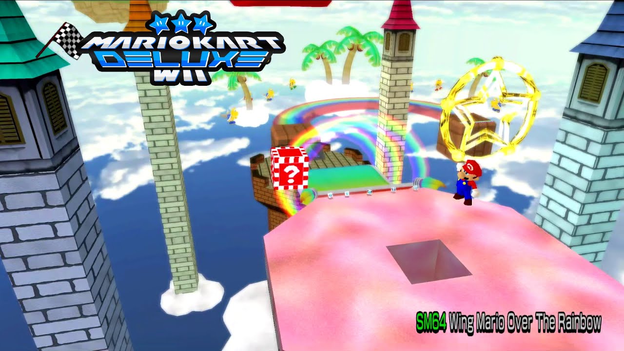 MKW Deluxe - SM64 Wing Mario Over The Rainbow - YouTube