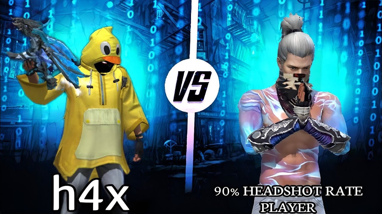 H4X vs 90% HEADSHOT RATE PLAYER 🗿🔥 | h4x OP @NonstopGaming_ - YouTube