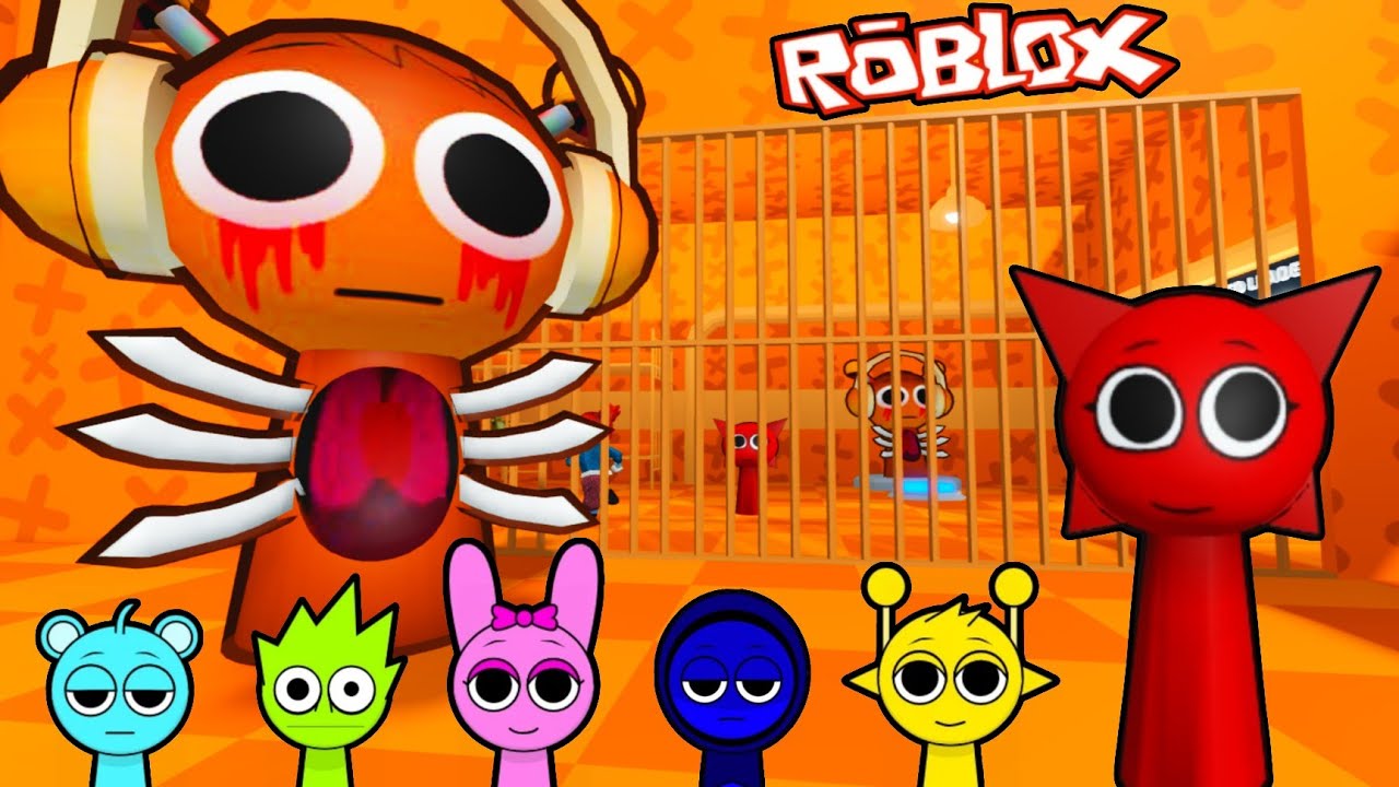 Sprunki Mroona Played Sprunki Horror Oren Prison Run Obby in ROBLOX ...