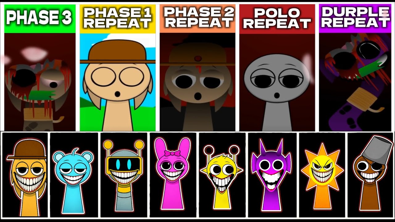 Sprunki But Phase 1, Phase 2, Polo And Durple REPEAT After PHASE 3 ...