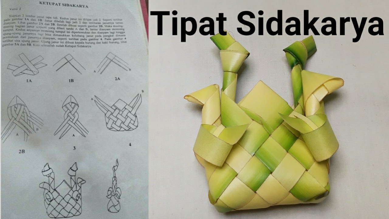 Cara membuat tipat sidakarya | sesuai petunjuk buku - YouTube