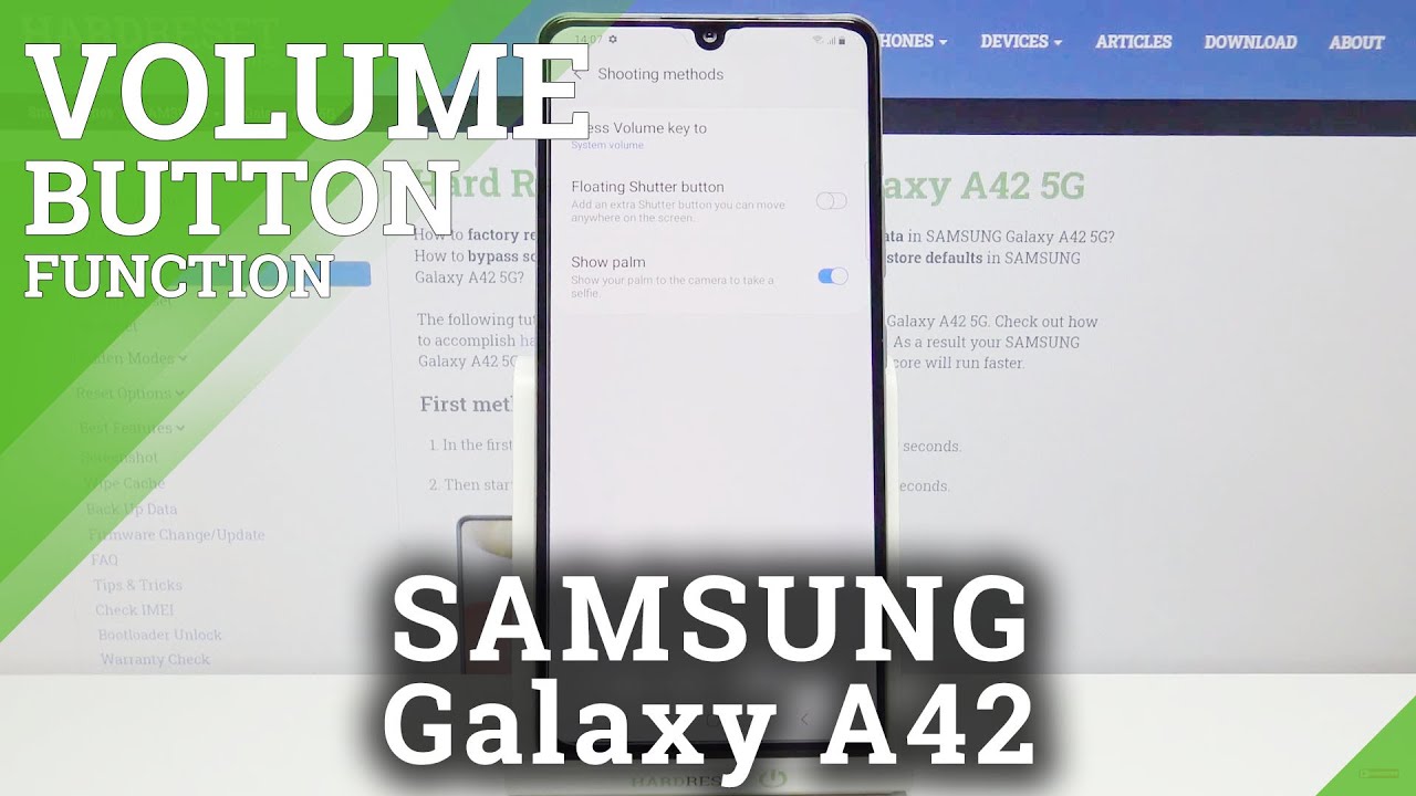 How to Set Up Volume Buttons Function Samsung Galaxy A42 – Use Volume ...
