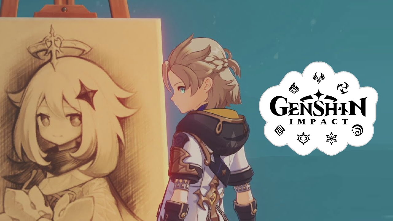 La inspiración de Albedo para pintar a Paimon - Genshin Impact - YouTube