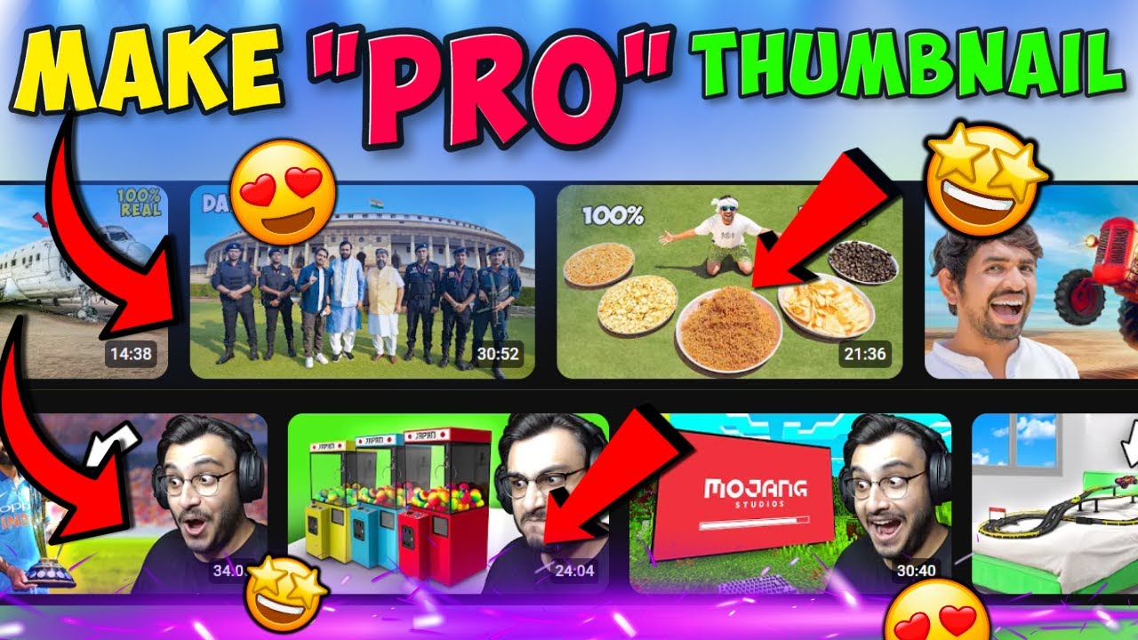 Make thumbnail like Pro || How to make high quality thumbnail 2024 ...