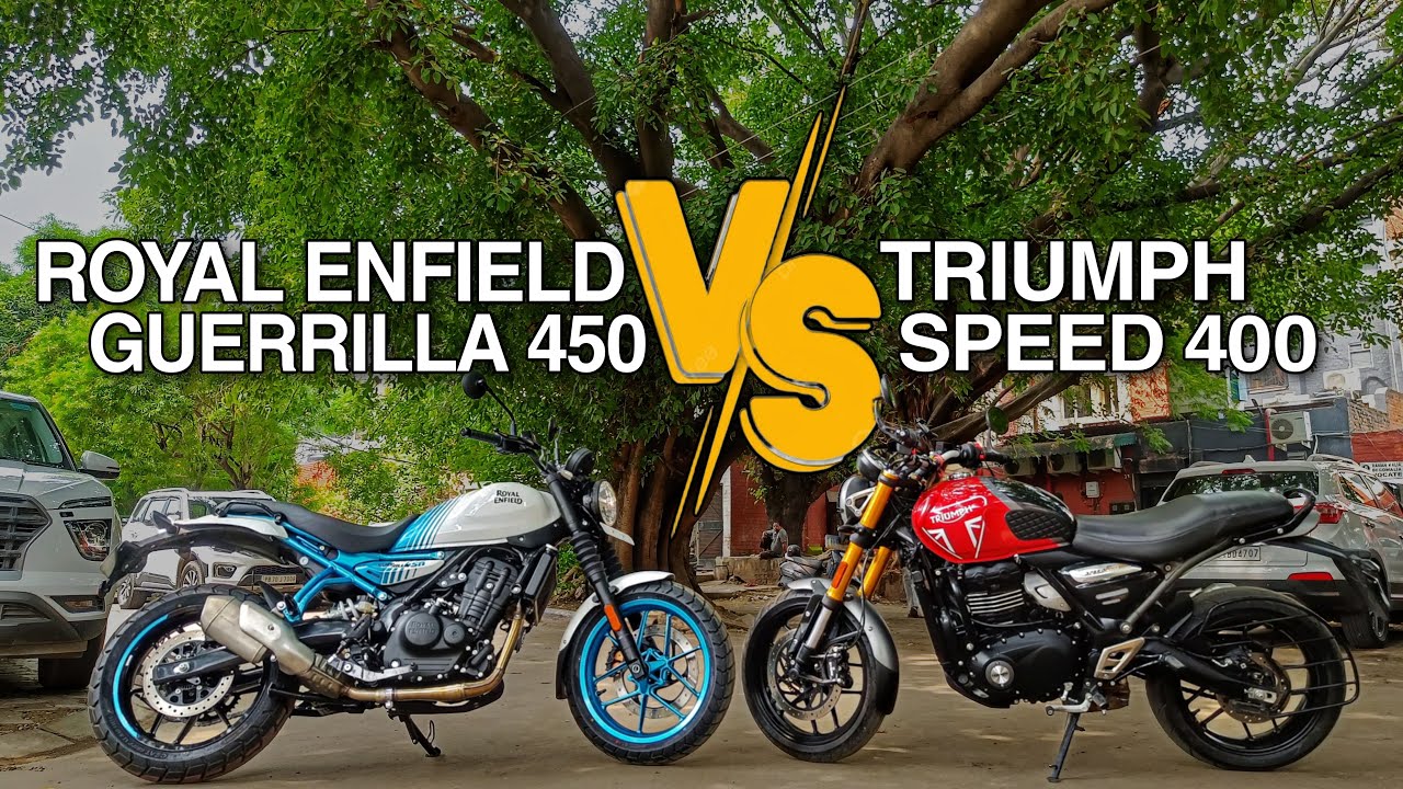 Royal Enfield Guerrilla 450 vs Triumph Speed 400 - Detailed Comparison ...