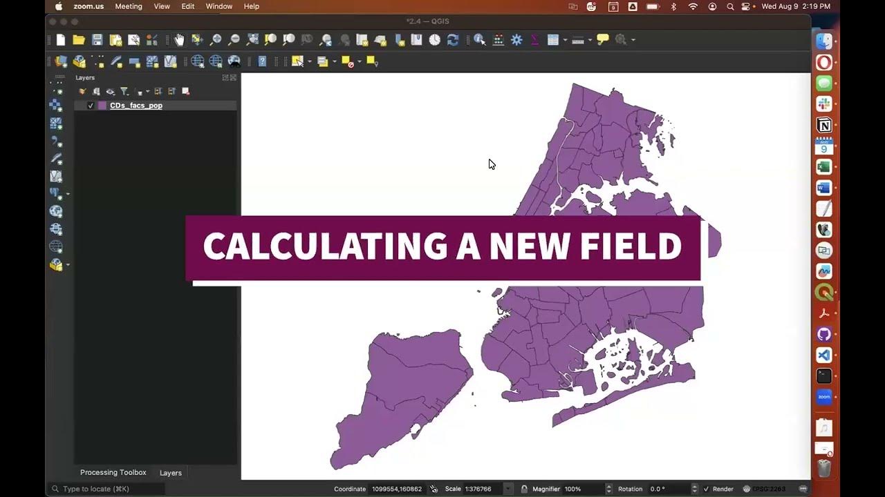 Calculating a new field - YouTube