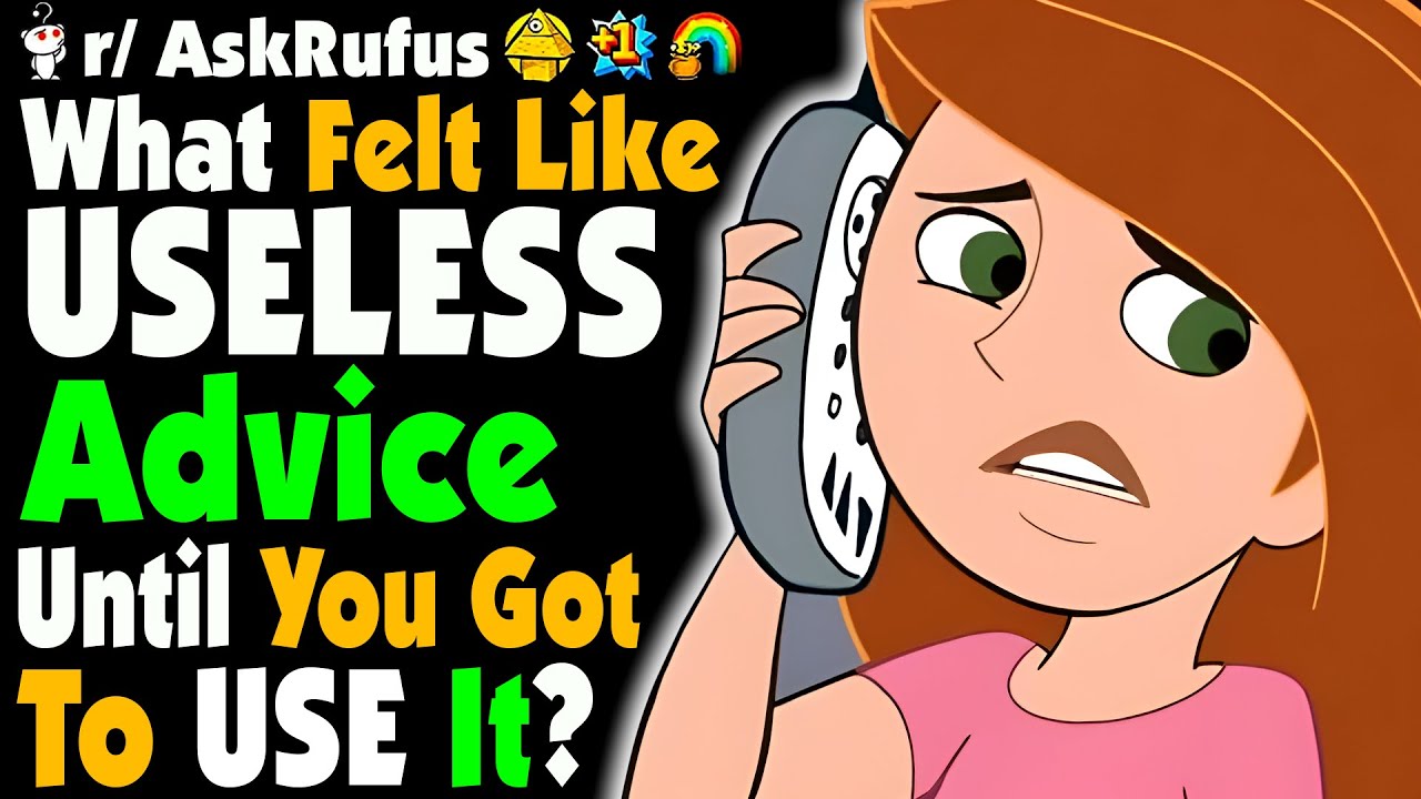 What ADVICE Felt USELESS Till You Tried It? - YouTube