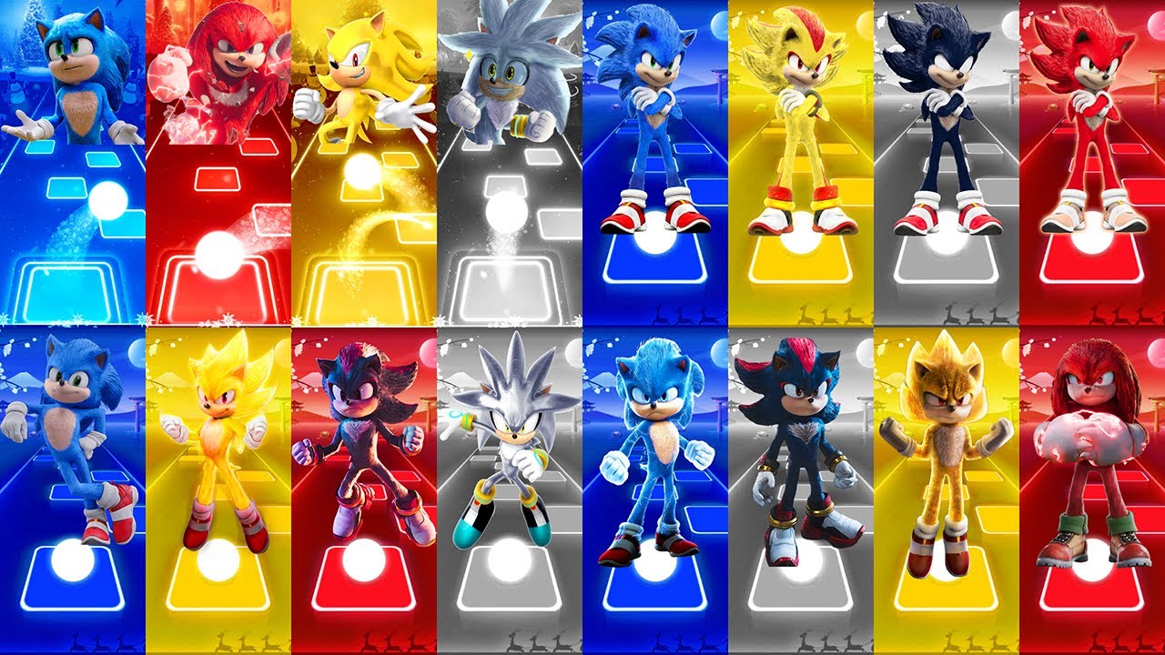 All Characters Mega-Mix : Sonic The Hedgehog 🔴 Knuckles 🔴 Super Sonic 🔴 ...