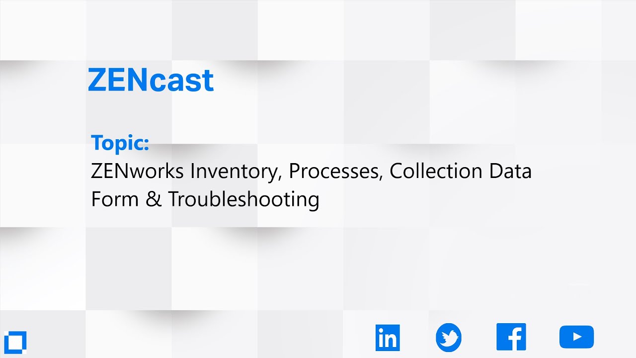 ZENcast Live! Asset Inventory & Tracking with ZENworks Configuration ...