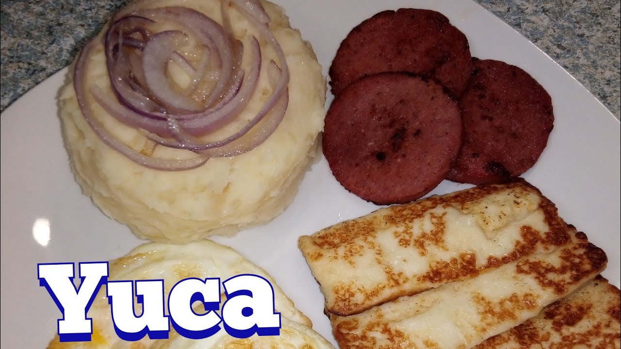 Como hacer un pure de yuca facil y economico - YouTube