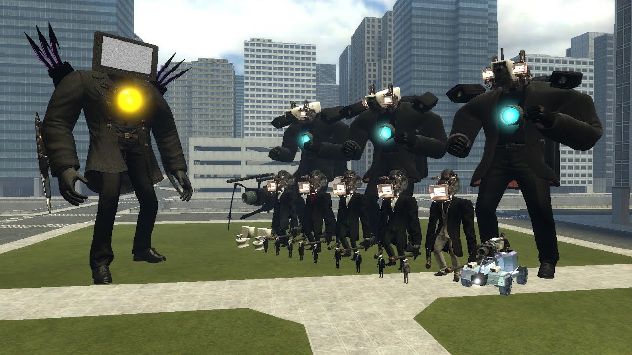 NEW CORRUPTED TV MAN TITAN VS ALL CAMERAMAN BOSSES! In Garry's Mod ...