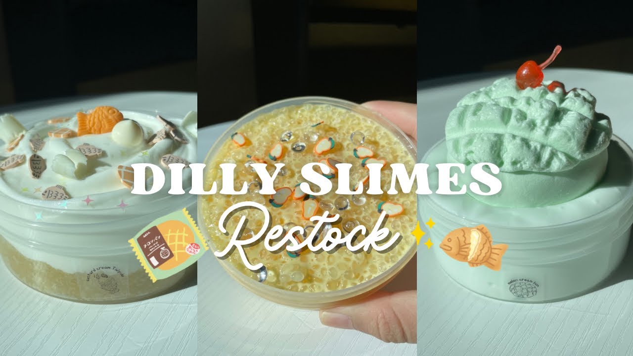 Dilly Slimes Asian Dessert Restock 💖 🫶🏻 - YouTube