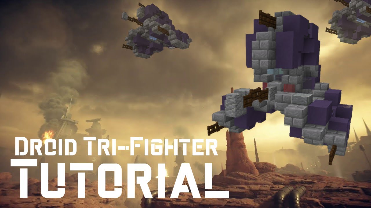 Minecraft Droid Tri-Fighter Tutorial [Star Wars] - YouTube