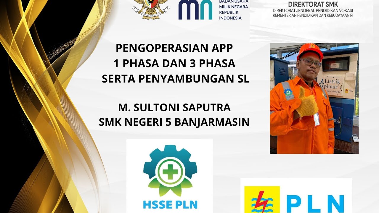 PENGOPERASIAN APP 1 PHASA DAN 3 PHASA SERTA PENYAMBUNGAN SL - YouTube