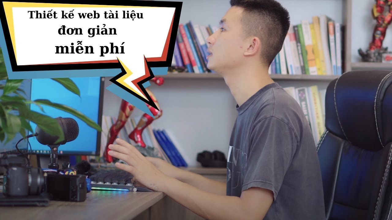 Thiết kế web tài liệu đơn giản miễn phí - YouTube