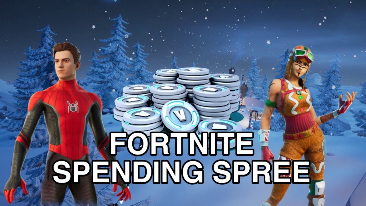 Fortnite Christmas Spending Spree #5 (40,000+ Vbucks) - YouTube