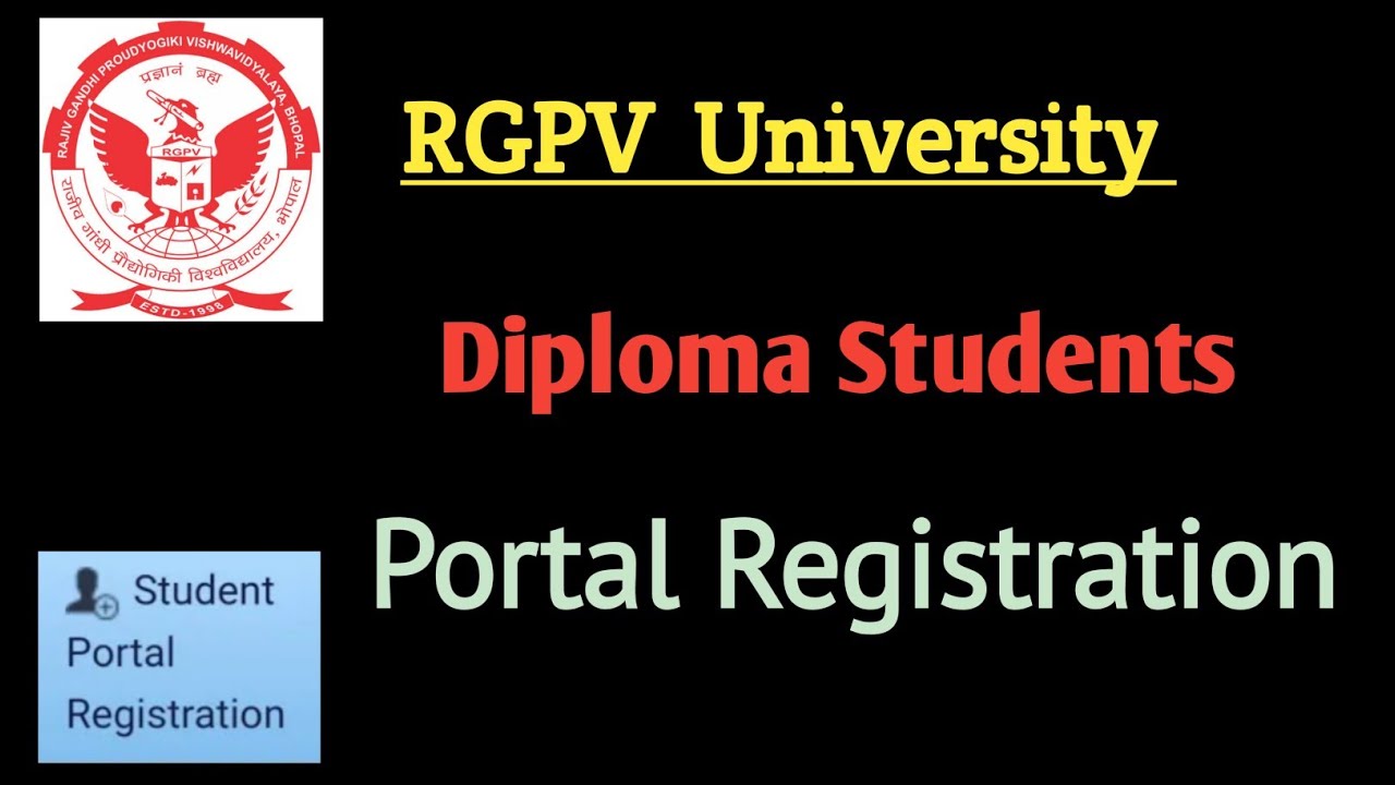 RGPV Student Portal Registration 2022-22 RGPV Diploma Student Portal ...