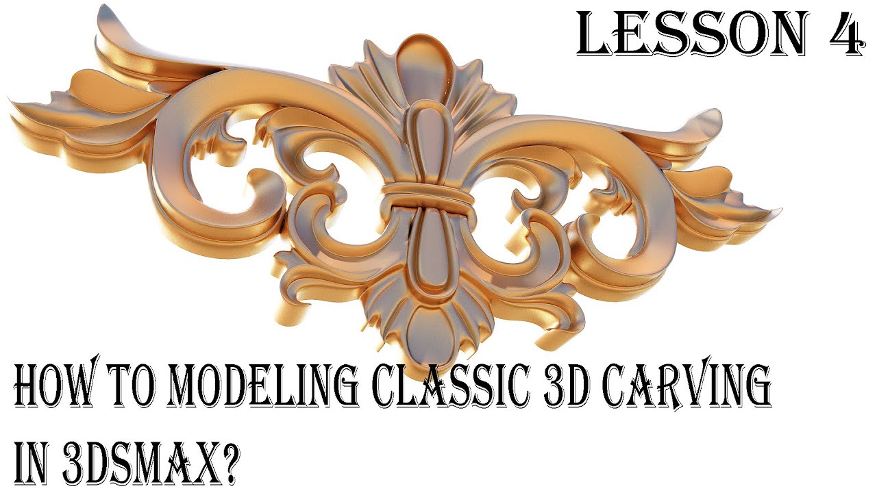 Lesson4.How to Modeling Classic Carving Plaster Molding Decoration in ...