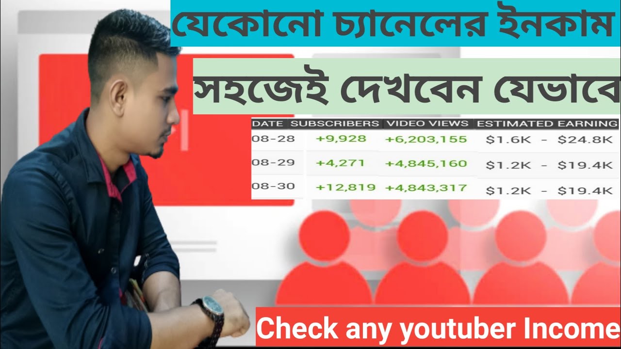 How to Check Any YouTube Channel Earnings 2021 | How to Check YouTubers ...