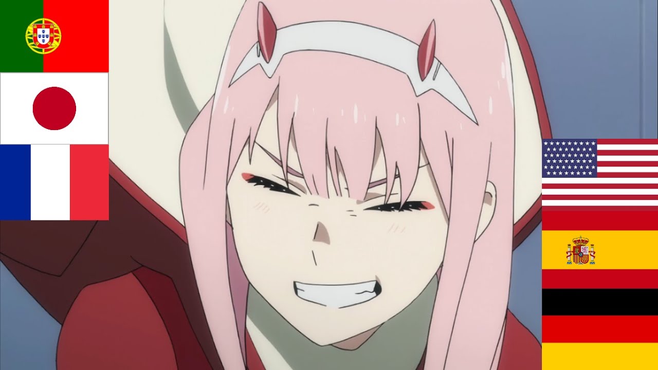 Zero Two "You wanna ride me, huh" in different languages | DARLING in ...
