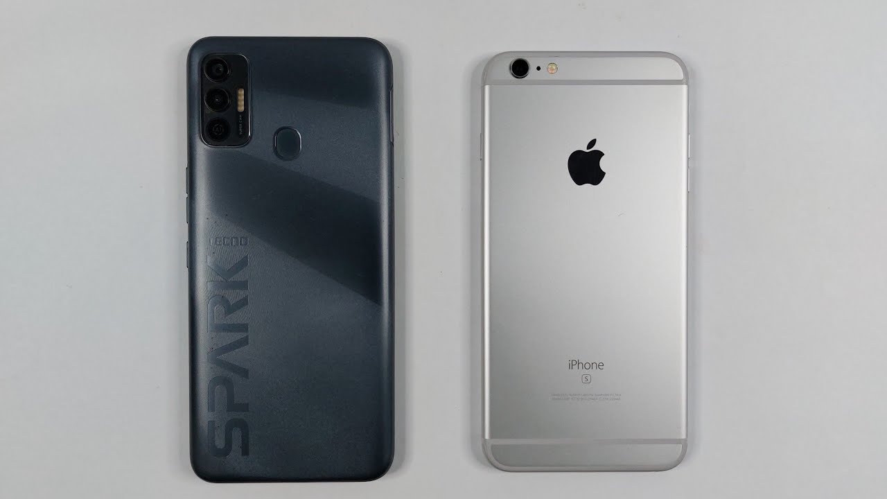 iPhone 6S Plus Vs Tecno Spark 7 Speee Test - YouTube