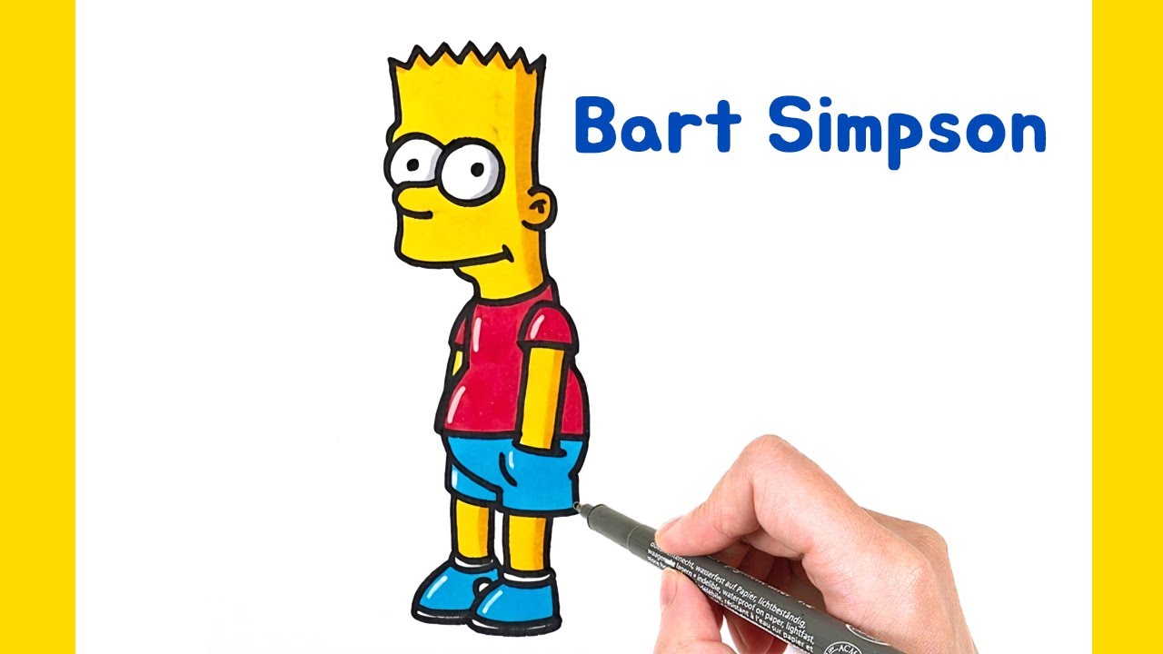 How to Draw Bart Simpson - YouTube