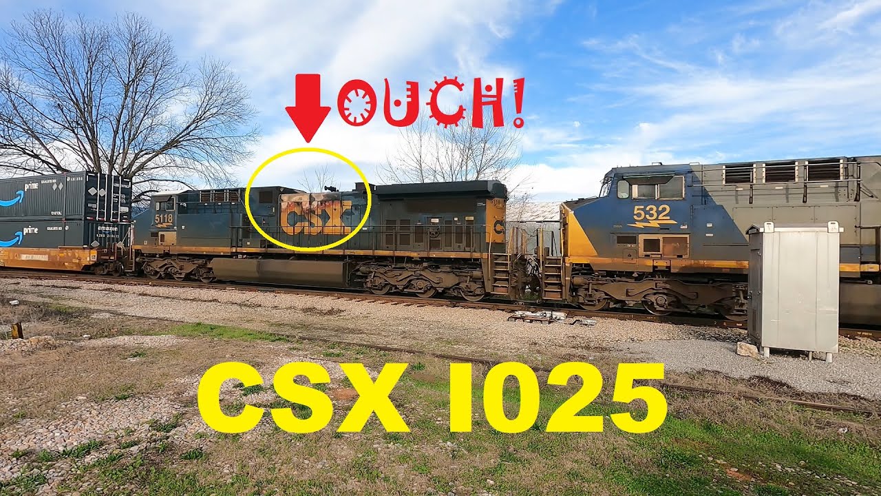CSX I025 with 3269, 532 & Scorched 5118 - YouTube