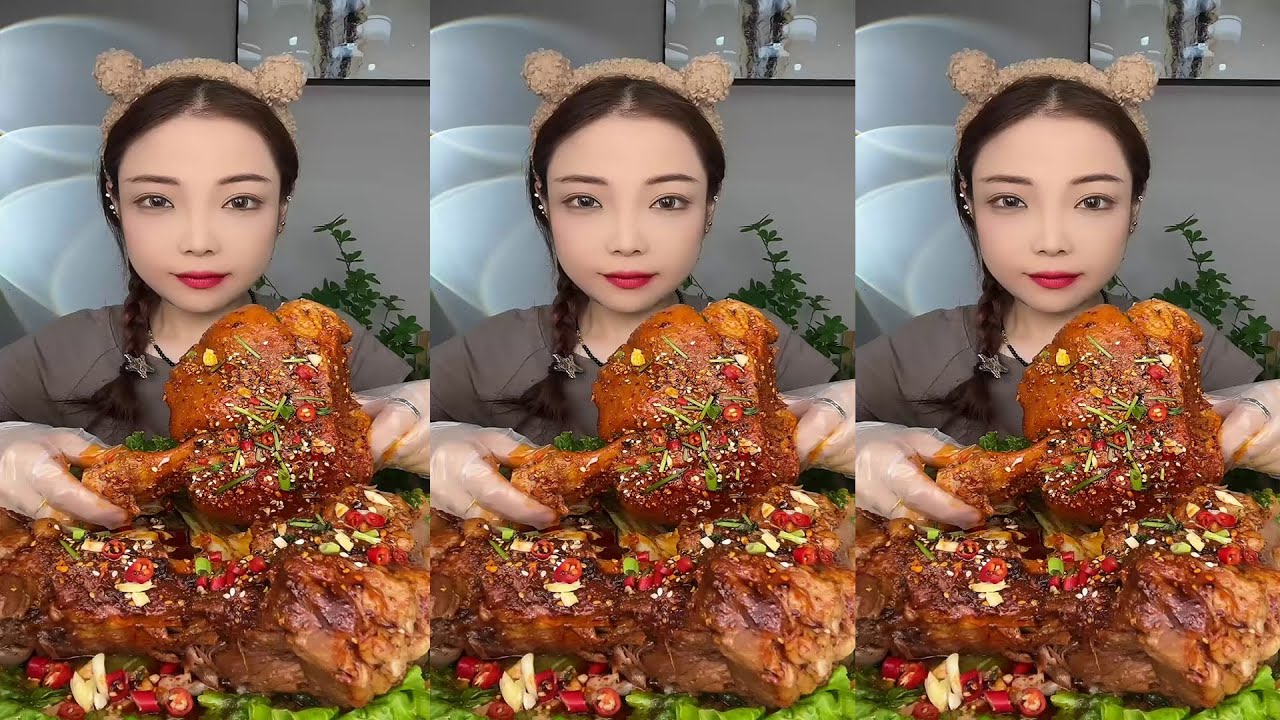 ASMR Mukbang Chinese Food mukbang eat fat meat MEAT MUKBANG FOOD EP24 ...