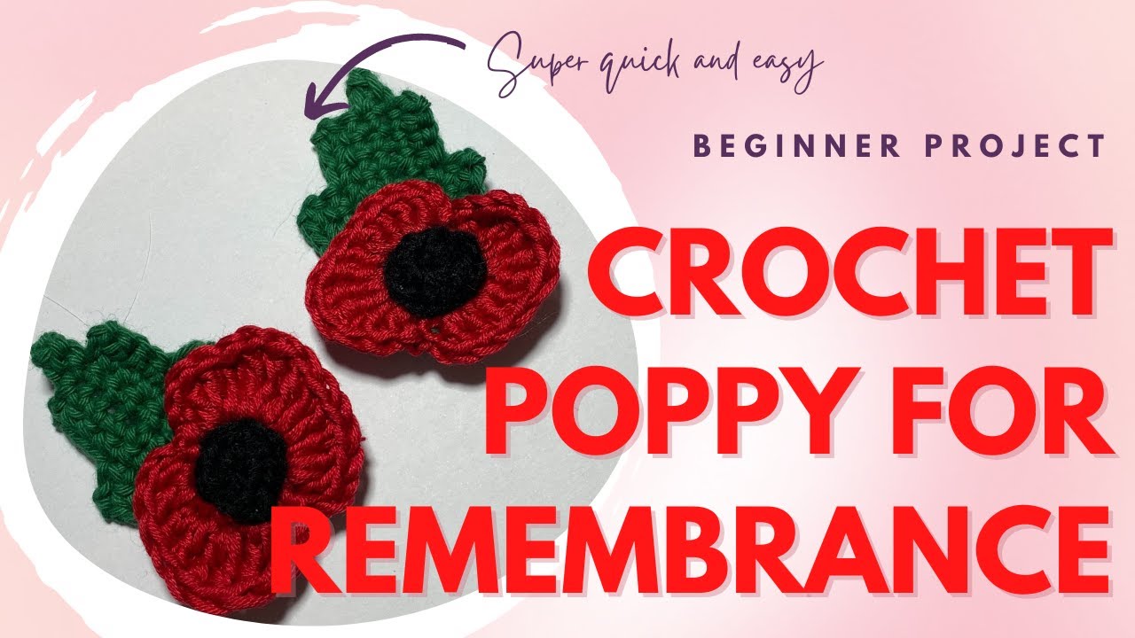 TUTORIAL | Crochet Poppy beginner friendly - YouTube