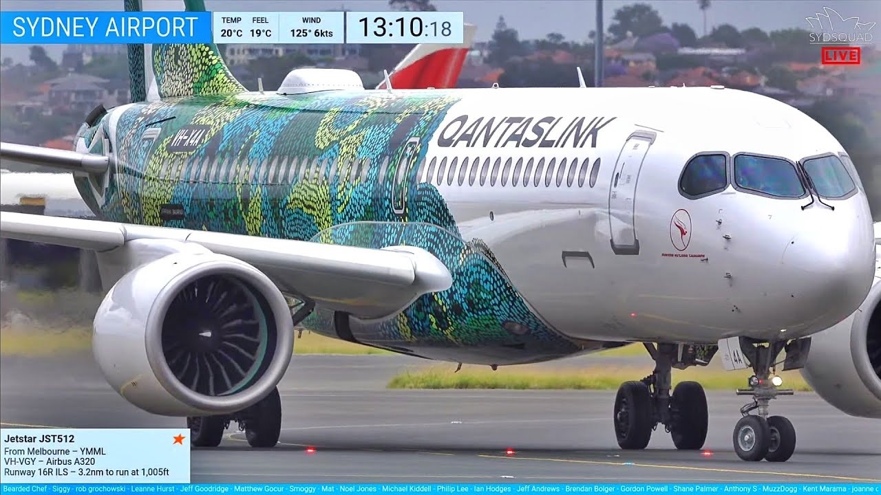🔴 WET Plane-Spotting @ Shep's Mound Sydney Airport YSSY/SYD with Kurt ...