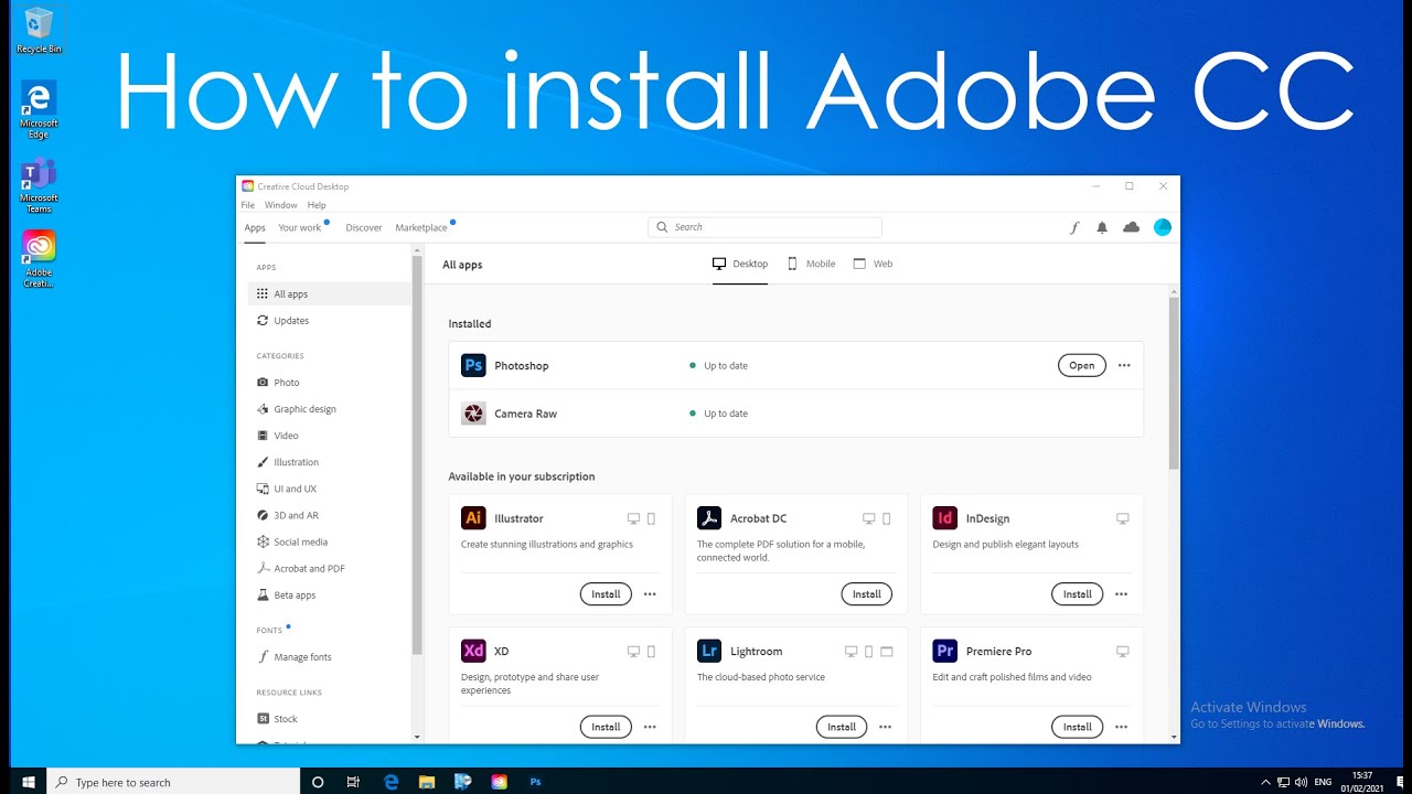 Twynham School - How to Install Adobe CC - YouTube