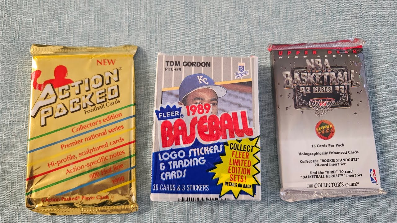 🏉⚾️🏀Ripping 3 Vintage Packs!!!🔥2 Card Giveaway!!! - YouTube