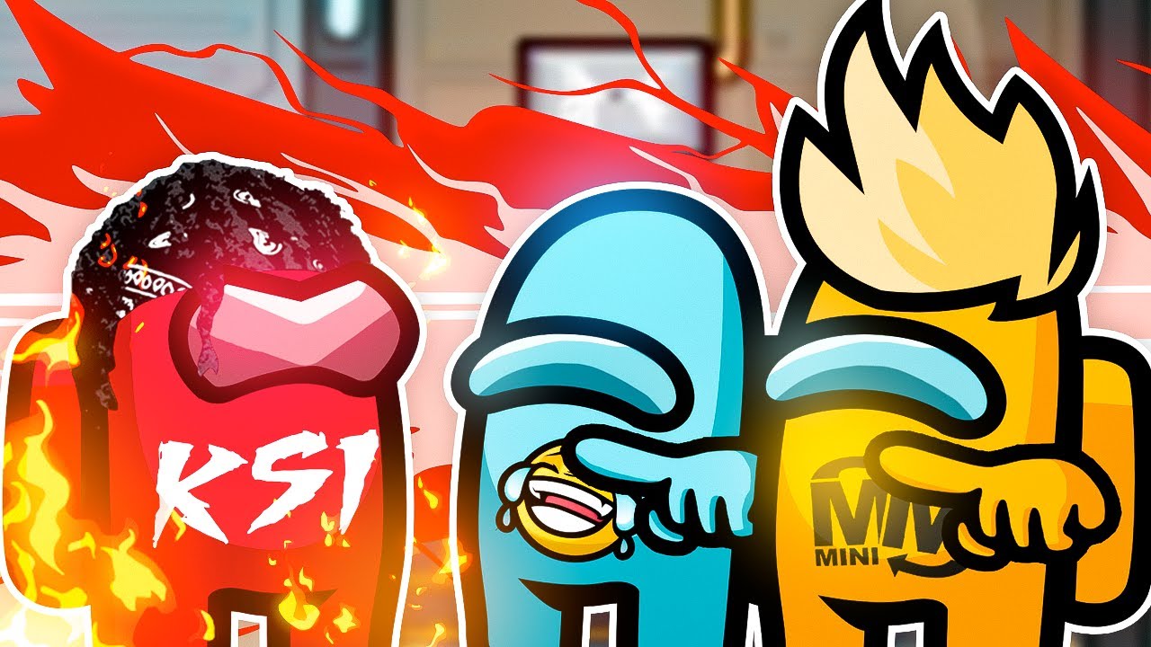 WE MADE KSI RAGE QUIT!!! (Among Us) - YouTube