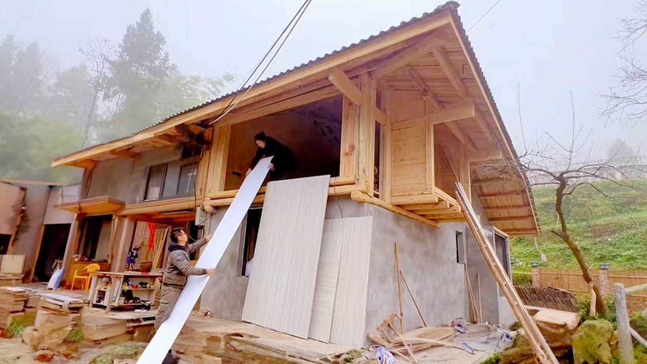 DIY/Installation Process of Integrated Wall Panels/Bungalow/Wooden ...