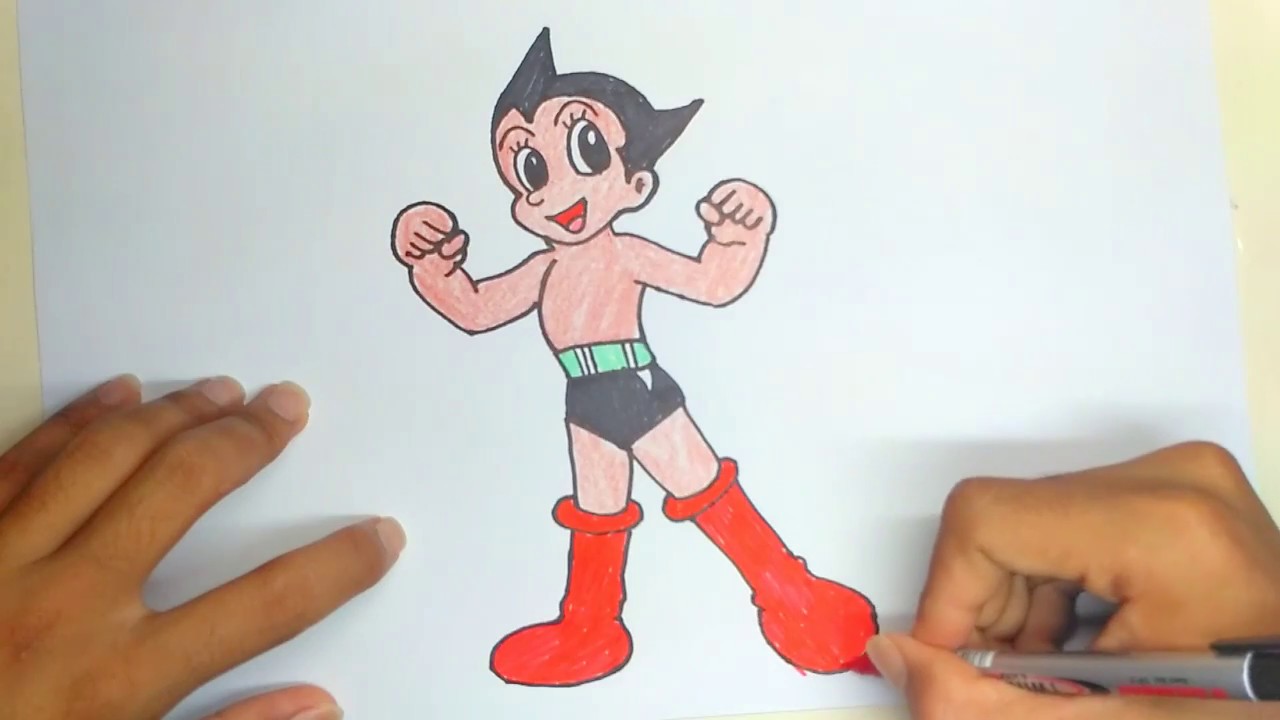 How to Draw Astro Boy Step by Step - YouTube