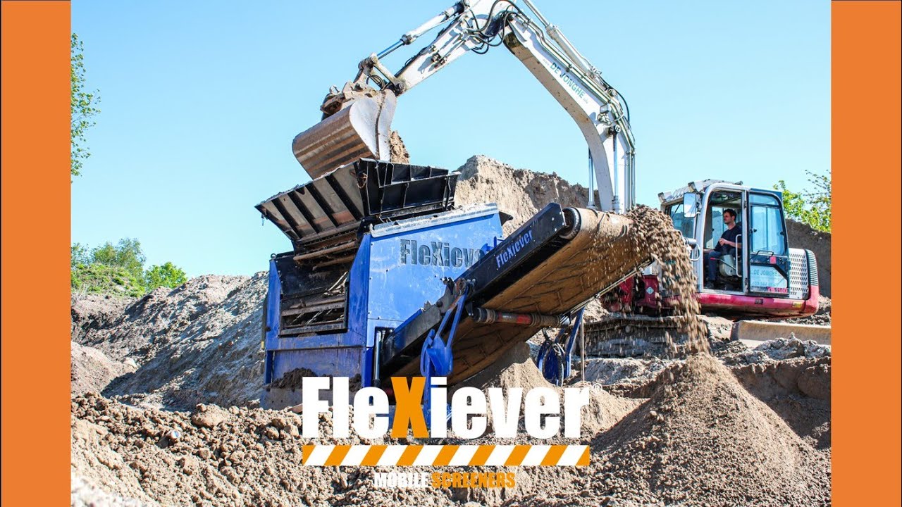 FleXiever Feeder: screening soil (afzeven grond / tamisage de la terre ...