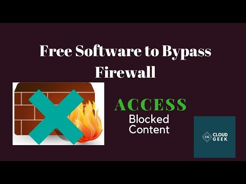 Free software to bypass firewall/opendns