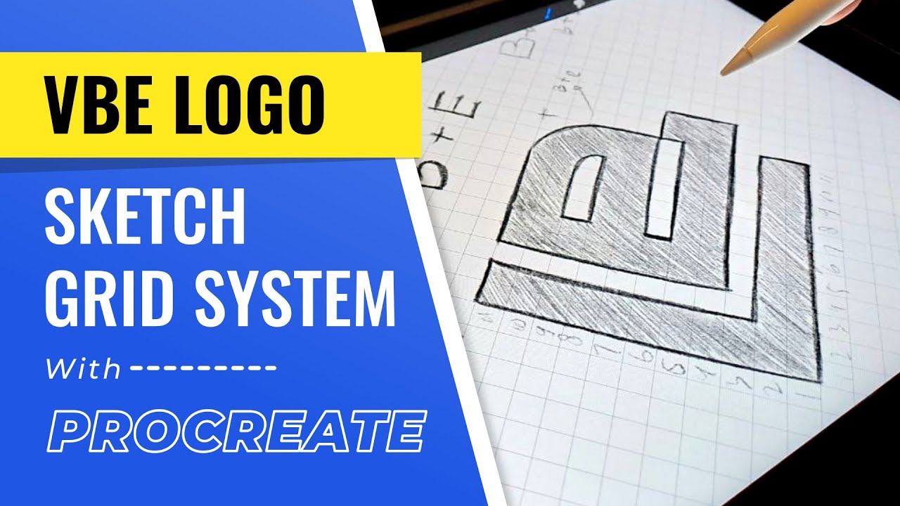 Letter VBE Sketch in Procreate - Logo Design for Villa Marketing - YouTube