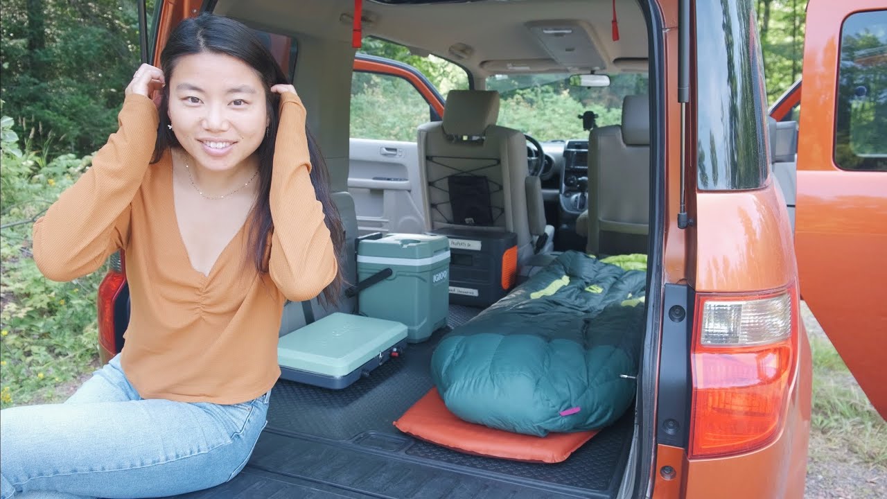 setting up my micro SUV camper | minimalist edition - YouTube