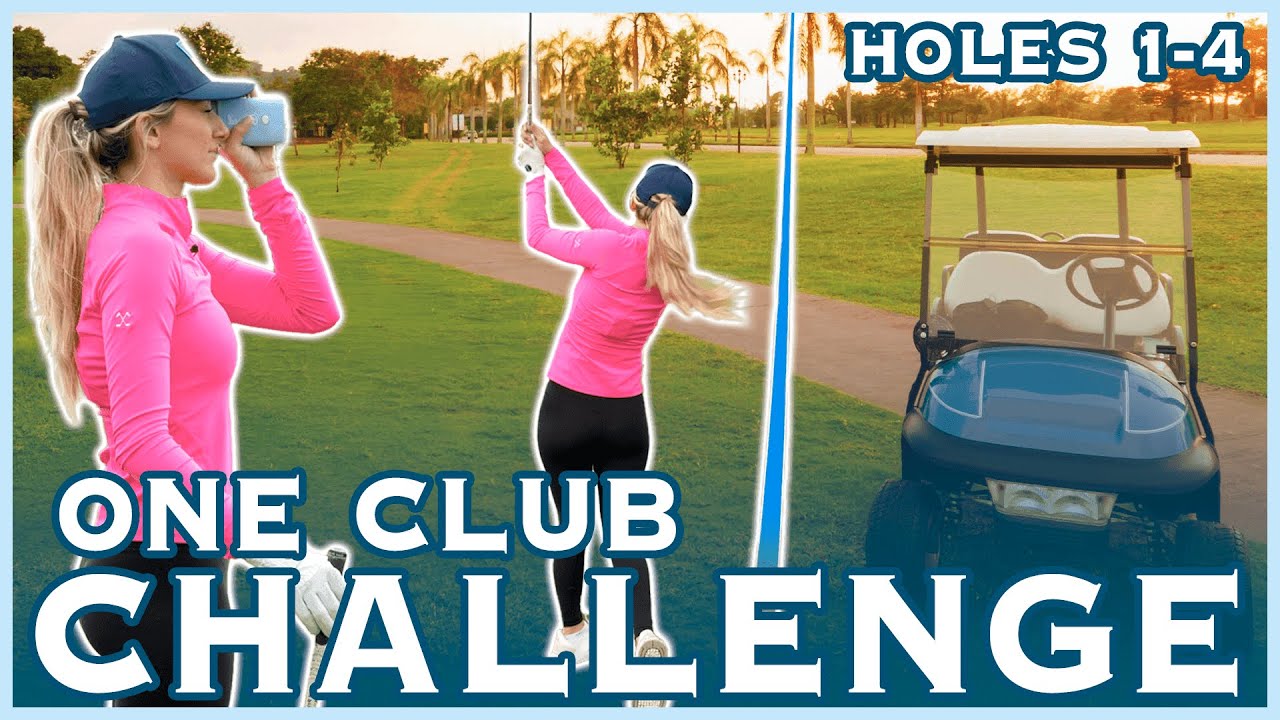 One Club Challenge | Amateur Hour Golf | Holes 1-4 - YouTube
