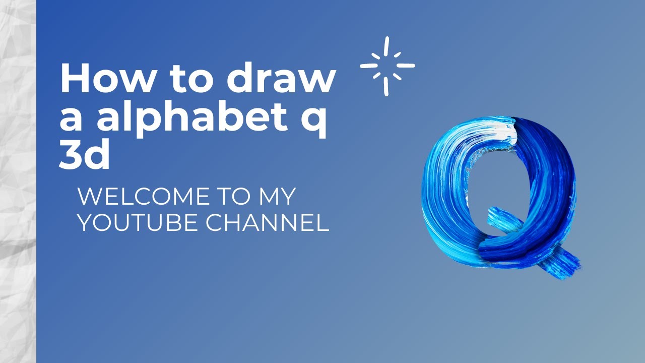 how to draw alphabet q |easy drawing|by step draw alphabet q|2022 - YouTube
