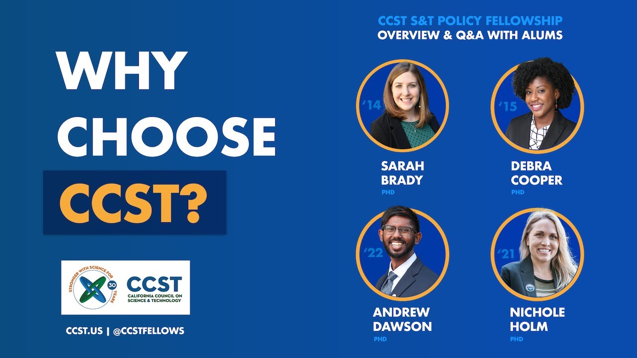 Why Choose the CCST S&T Policy Fellowship? - YouTube