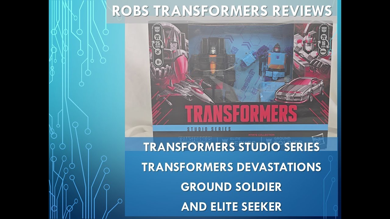 Studio Series Transformers Devastation Ground Soldier and Elite Seeker ...